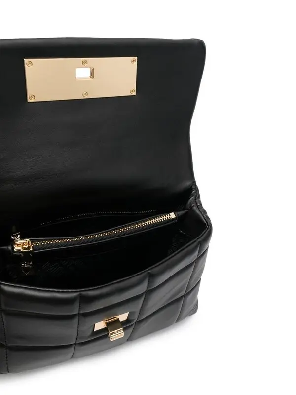 Moschino Quilted Top Handle Bag