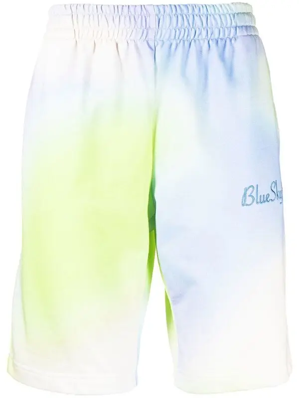 BLUE SKY INN Embroidered Logo Tie-dye Shorts