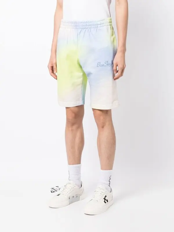 BLUE SKY INN Embroidered Logo Tie-dye Shorts