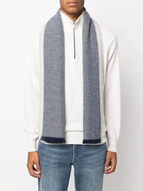 Brunello Cucinelli Fringed Cashmere Scarf