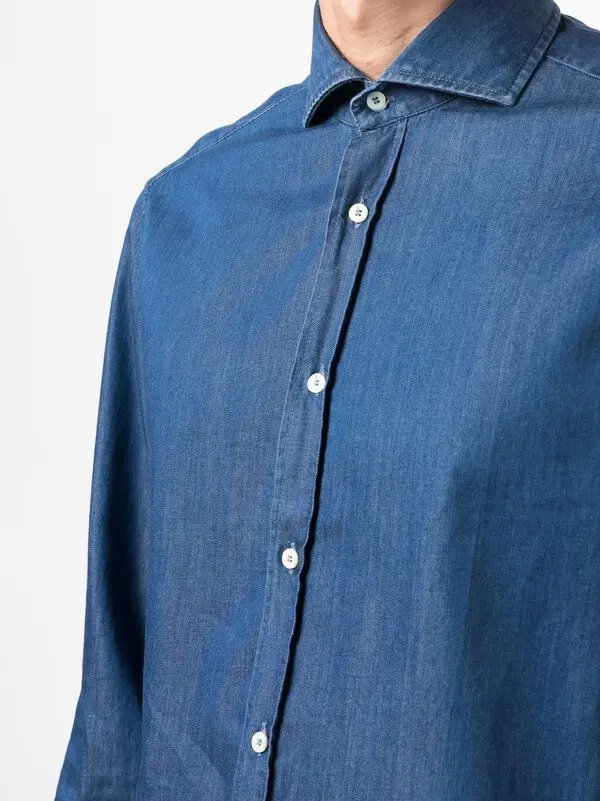Brunello Cucinelli Long-sleeve Denim Shirt