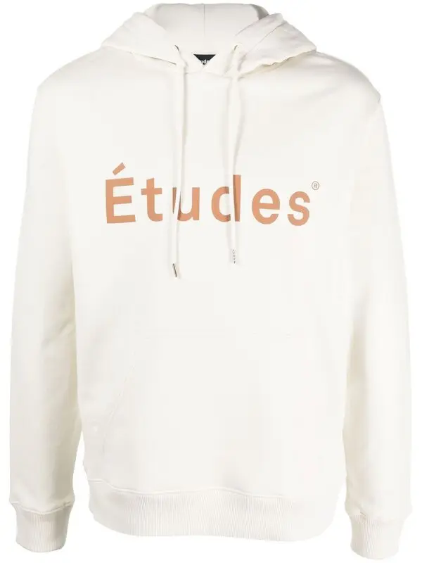 ÉTUDES STUDIO Logo-print Hoodie - Neutrals