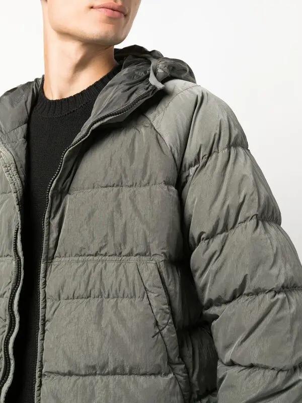 C.P. COMPANY Eco-chrome R Hooded Down Jacket