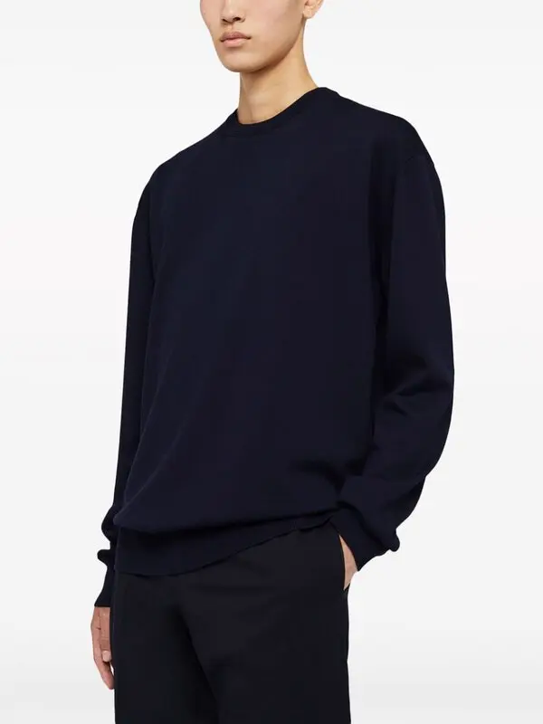 JIL SANDER Fine-knit Wool Jumper - Blue