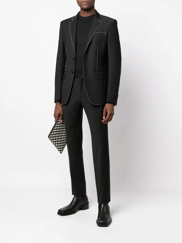 Philipp Plein Contrast-stitching Single-breasted Suit