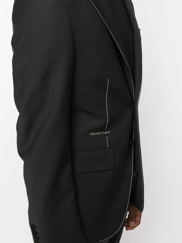 Philipp Plein Contrast-stitching Single-breasted Suit