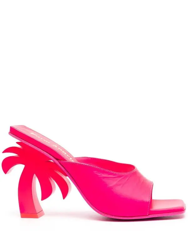 Palm Angels Palm Square-toe Sandals - Pink