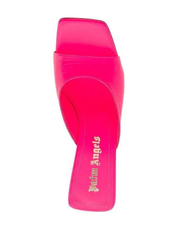 Palm Angels Palm Square-toe Sandals - Pink