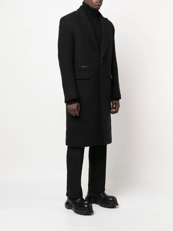 Philipp Plein Graffiti-print Single-breasted Coat
