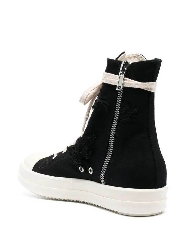 Rick Owens Broken High-top Sneakers - Black