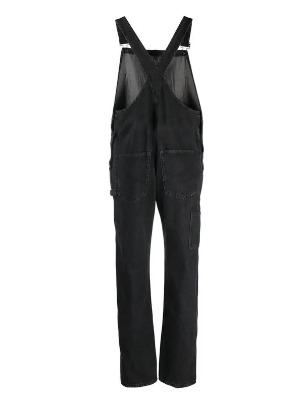 WASHINGTON DEE-CEE Logo-print Denim Dungarees