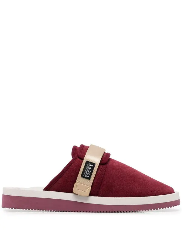 Suicoke Zavo-vs Slip-on Slippers - Red