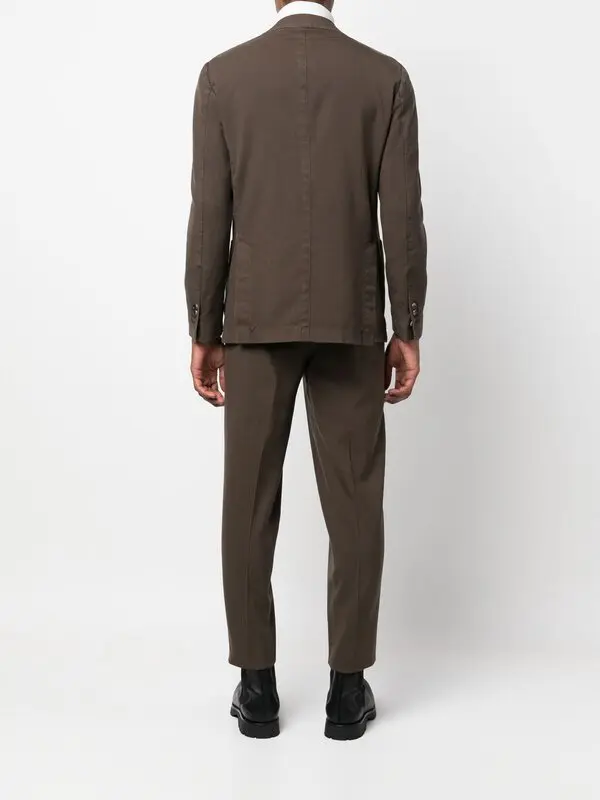 DELL'OGLIO Double-breasted Suit - Brown