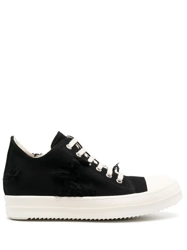 Rick Owens Destroyed Low-top Sneakers