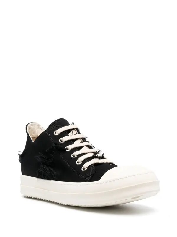Rick Owens Destroyed Low-top Sneakers