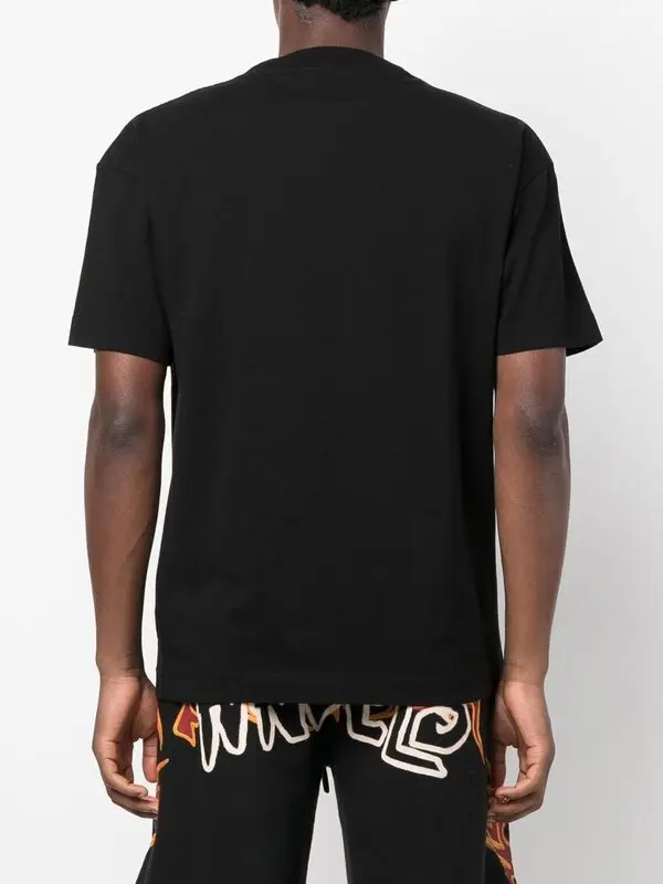 Palm Angels Three-pack Logo-print T-shirts - Black