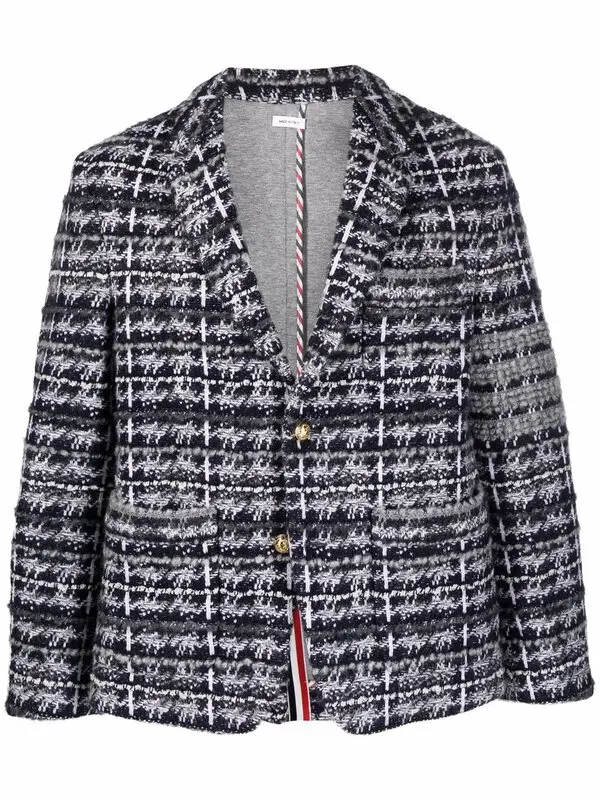 Thom Browne Tweed Single-breasted Blazer