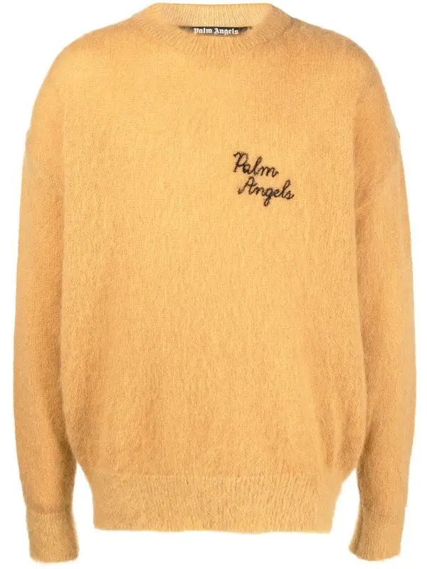 Palm Angels Palm-motif Crew-neck Jumper