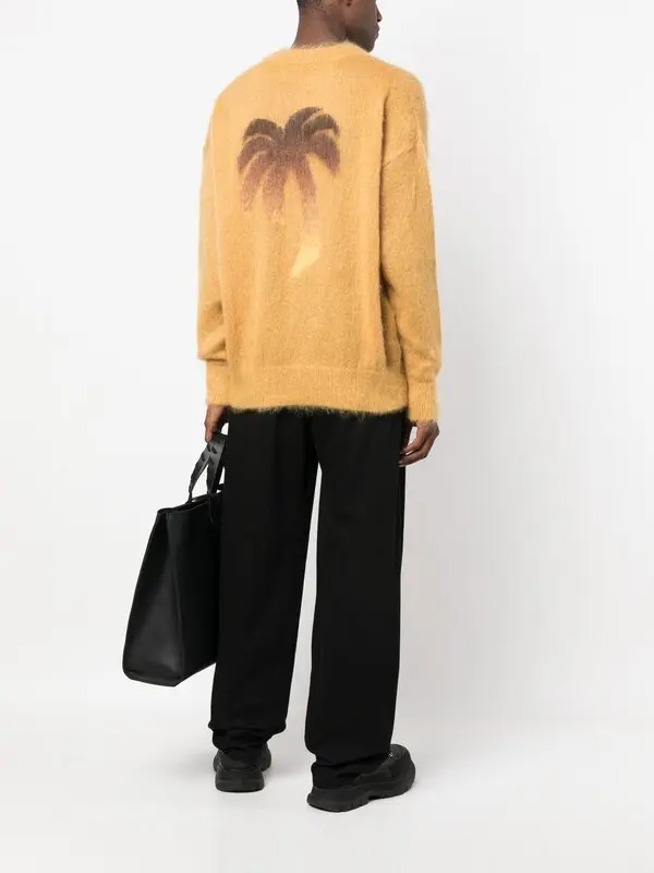 Palm Angels Palm-motif Crew-neck Jumper