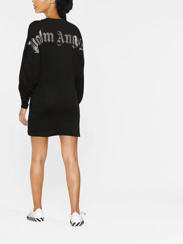 black glitter jumper dress Black Sequin Balloon Sleeve Knitted Belted Jumper Dress main image 1