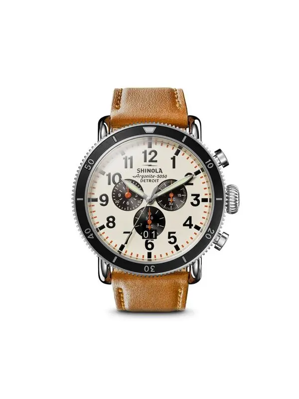 Shinola Runwell Sport 3 Eye Chrono 48mm - Neutrals
