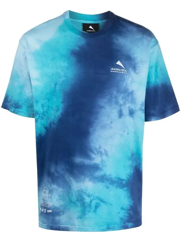 MAUNA KEA Tie-dye Print Logo T-shirt