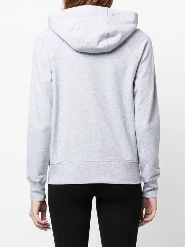 Dkny Logo Drawstring Zip-up Hoodie