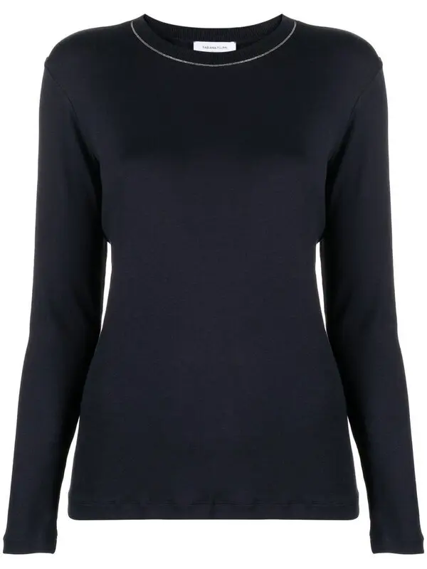 Fabiana Filippi Contrast-trim Sweater - Blue