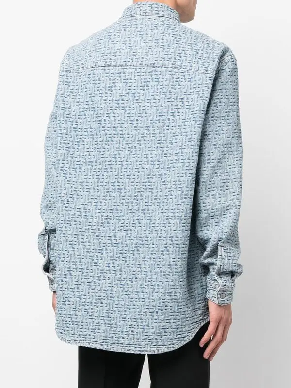 DIESEL® Monogram-print Long-sleeve Shirt
