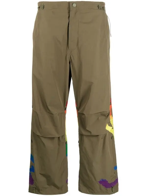 MAHARISHI Abstract-print Straight Trousers