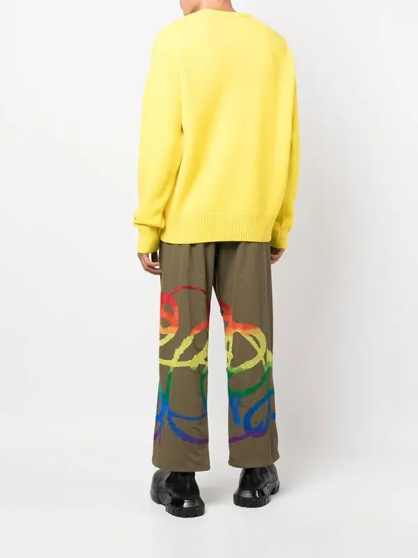 MAHARISHI Abstract-print Straight Trousers