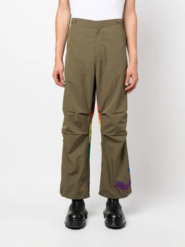 MAHARISHI Abstract-print Straight Trousers