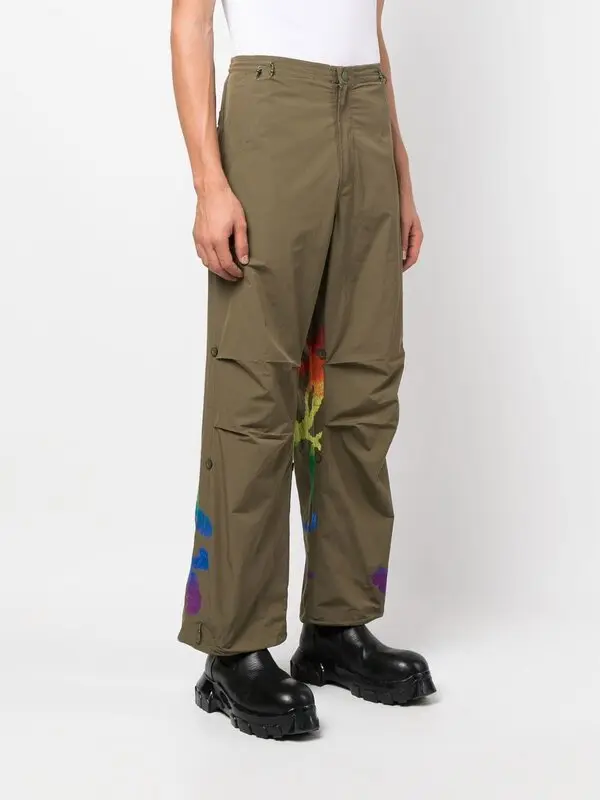 MAHARISHI Abstract-print Straight Trousers