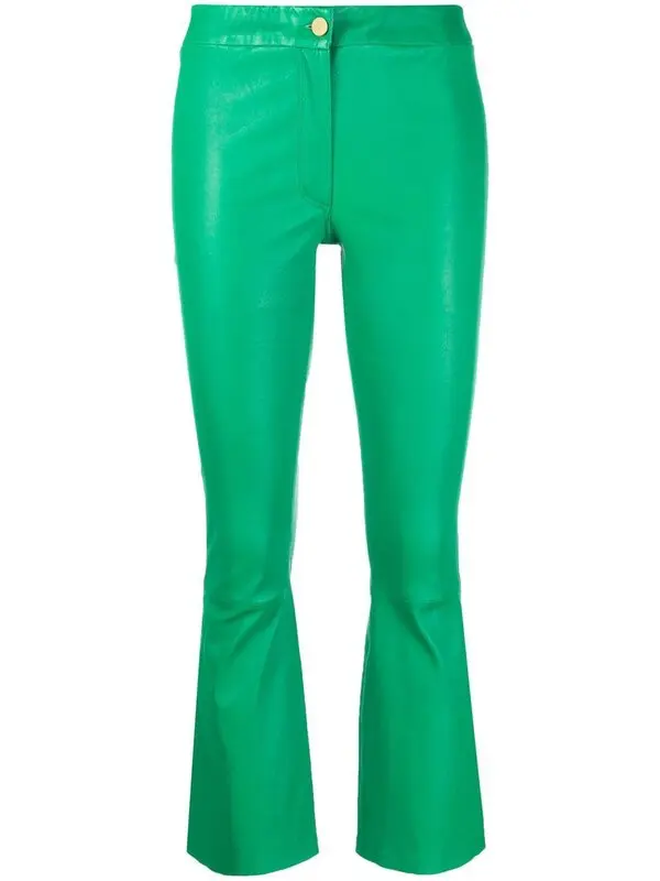 ARMA Cropped Leather Trousers
