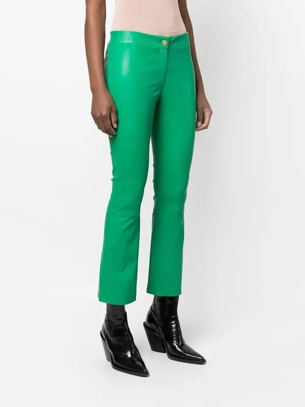 ARMA Cropped Leather Trousers