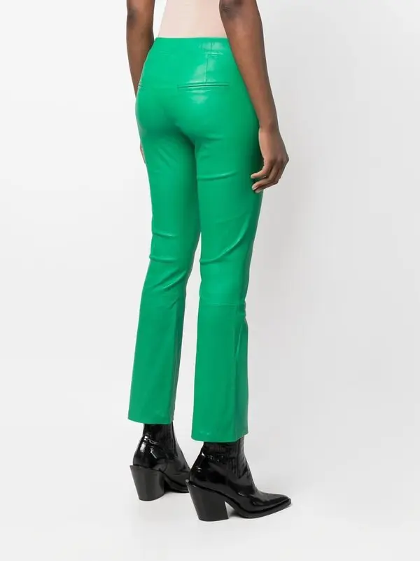 ARMA Cropped Leather Trousers