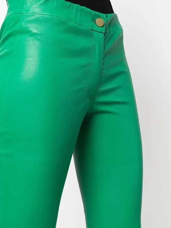 ARMA Cropped Leather Trousers