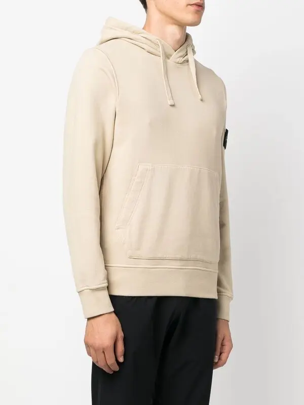 Stone Island Compass Patch Hoodie - Neutrals