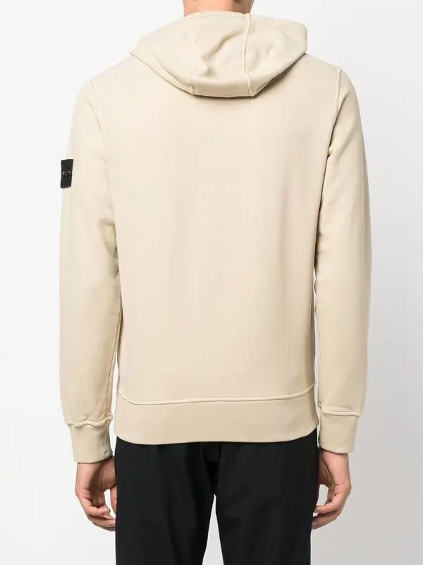 Stone Island Compass Patch Hoodie - Neutrals