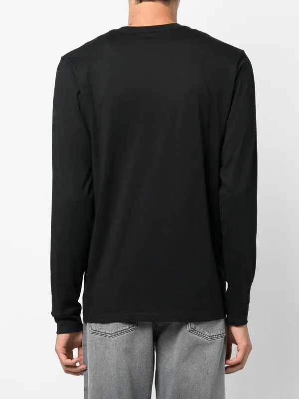 Carhartt Work In Progress Chest Logo-patch Detail T-shirt - Black