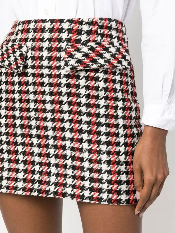 Baum Und Pferdgarten Houndstooth A-line Mini Skirt