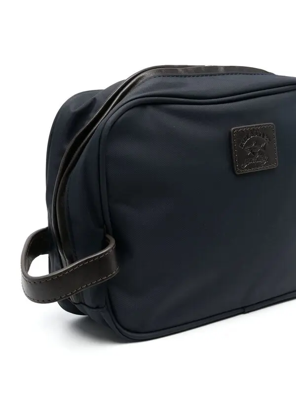 Paul & Shark Leather Trim Wash Bag