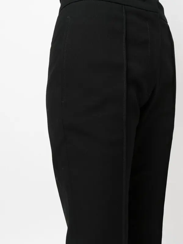 JIL SANDER High-waisted Cropped Trousers - Black