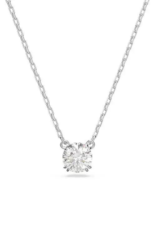 SWAROVSKI Stilla Crystal Pendant Necklace - Silver