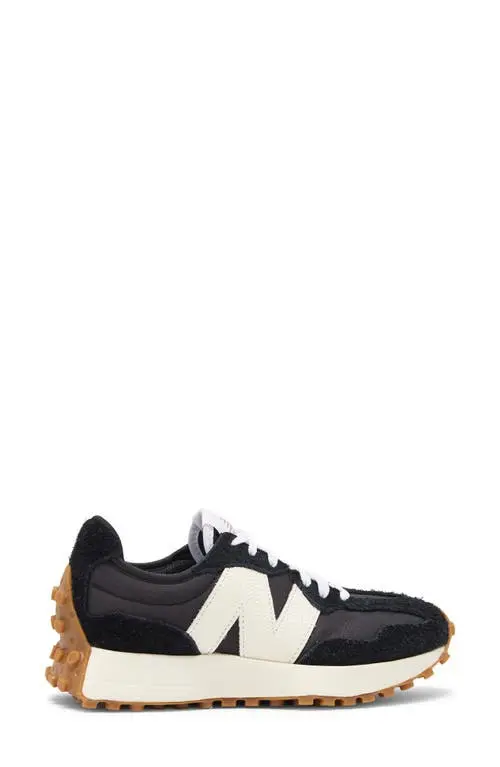 NEW BALANCE 327 Lace-up Sneakers - Black/ Natural