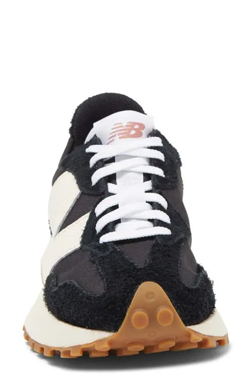 NEW BALANCE 327 Lace-up Sneakers - Black/ Natural