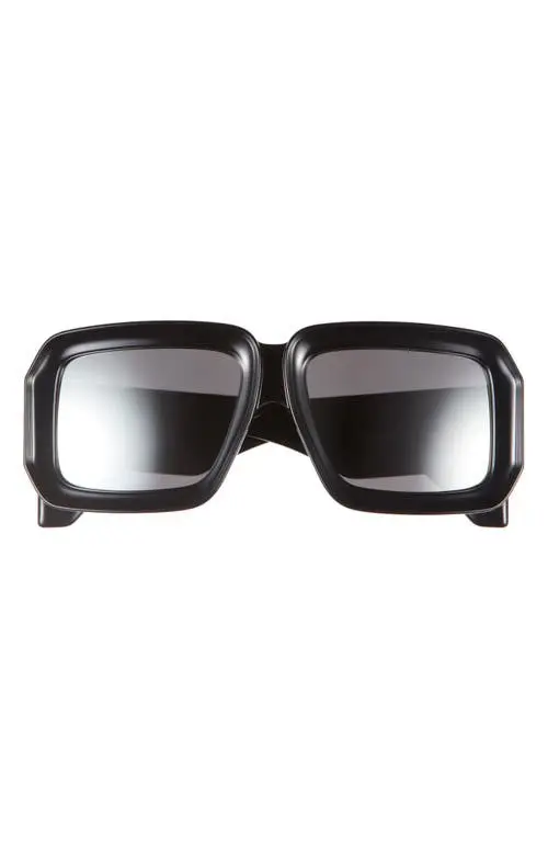 Loewe X Paula's Ibiza 56mm Mask Sunglasses - Shiny Black / Smoke Mirror