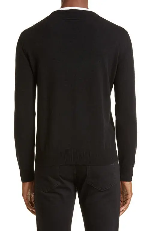 Zegna Oasi Cashmere Crewneck Sweater - Black
