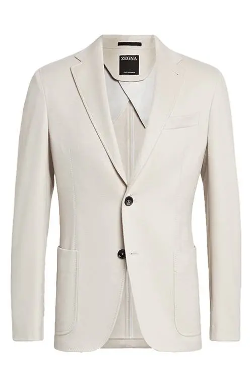 Zegna Deconstructed Oasi Cashmere Sport Coat - Ecru