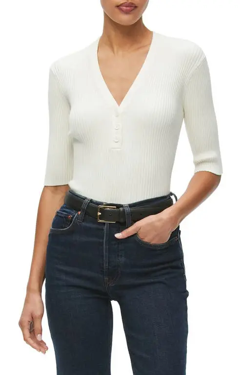 Michael Stars Jeanny Rib Top - Chalk